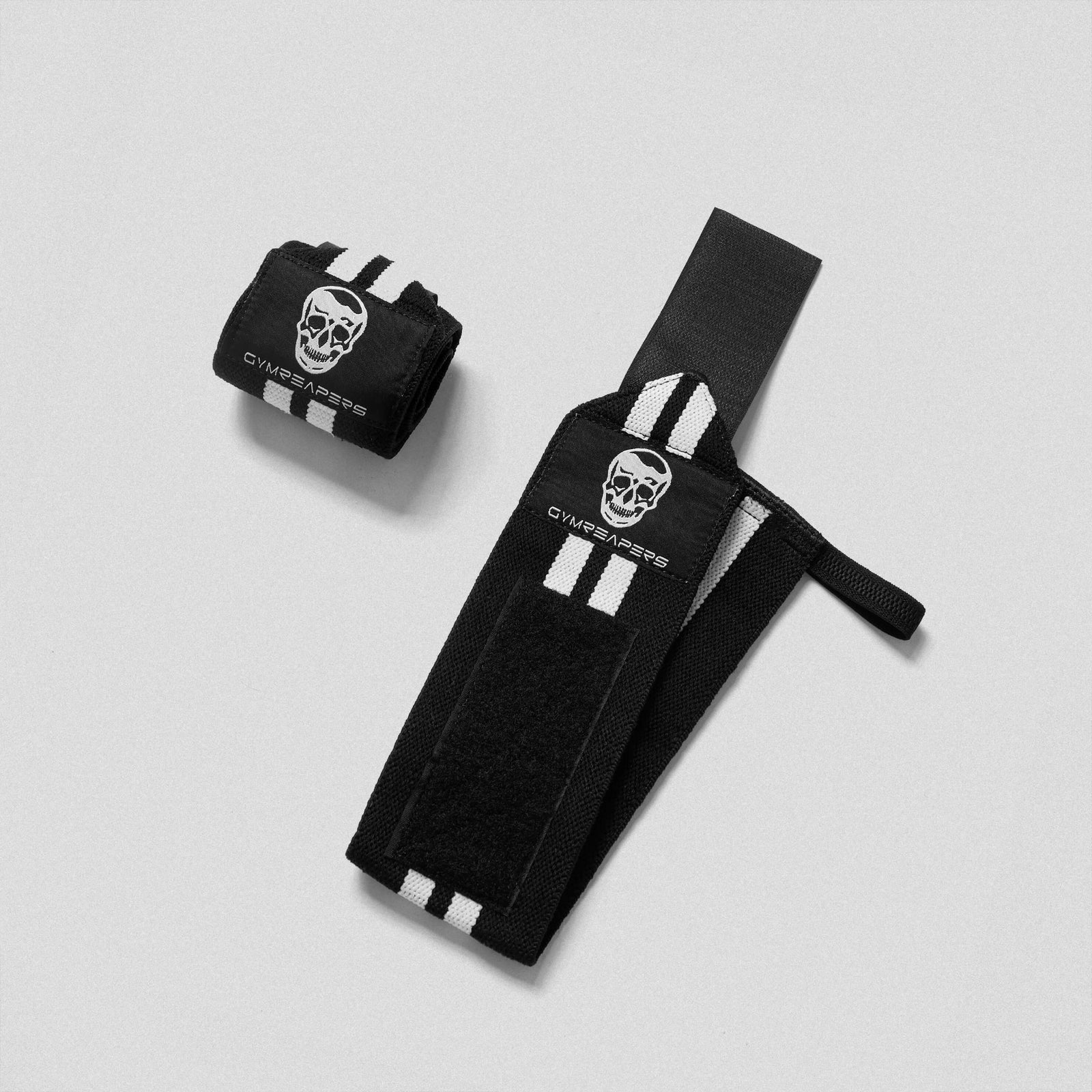 Gymreapers Wrist Wraps - 18" Weightlifting Wrist Support - White